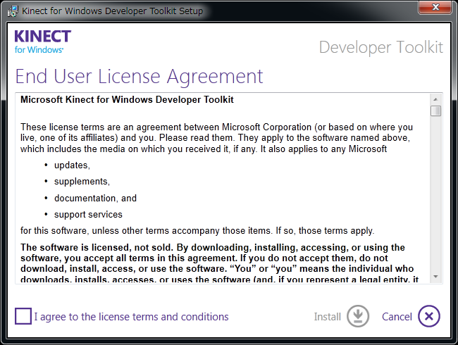 Kinect for Windows SDK 1.5のインストール - Neareal